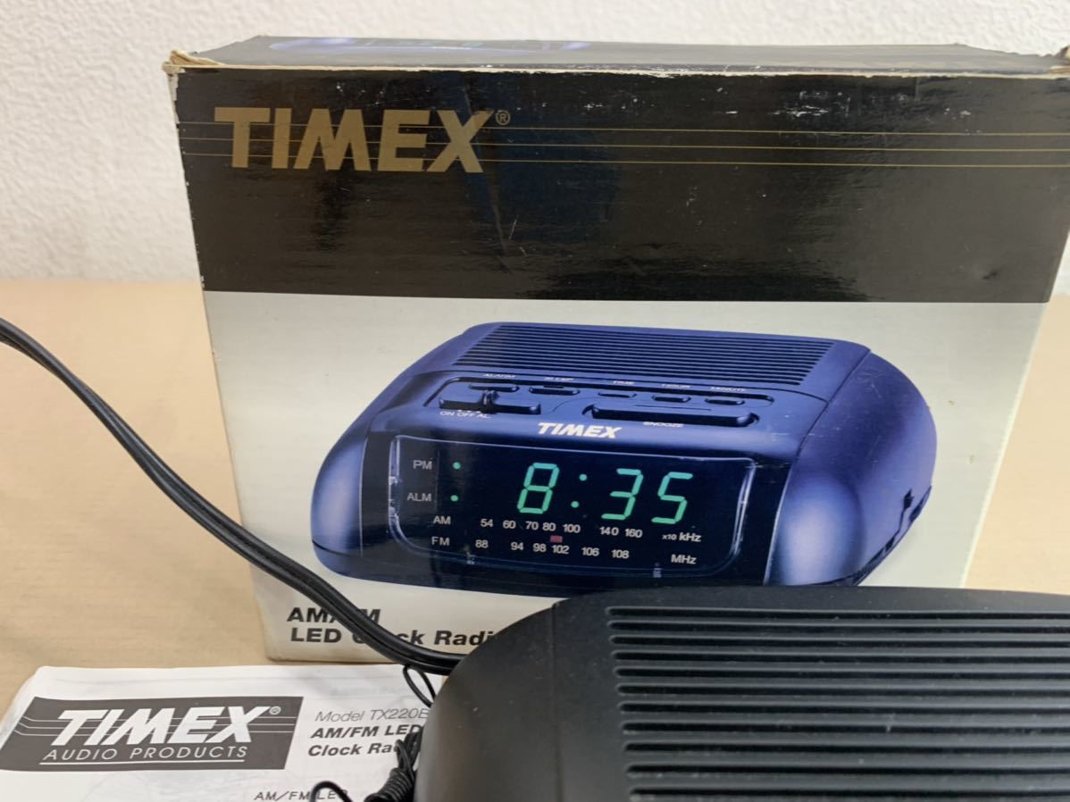 Yahoo!オークション - TIMEX AM/FM LED clock radio TX220B クロック ...