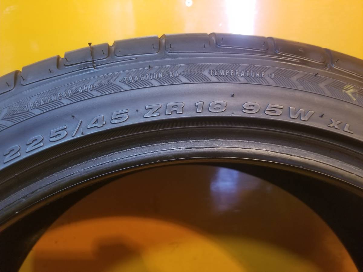 Yahoo!オークション - 【R672】8.0分山 ATR SPORT 225/45ZR18 4本