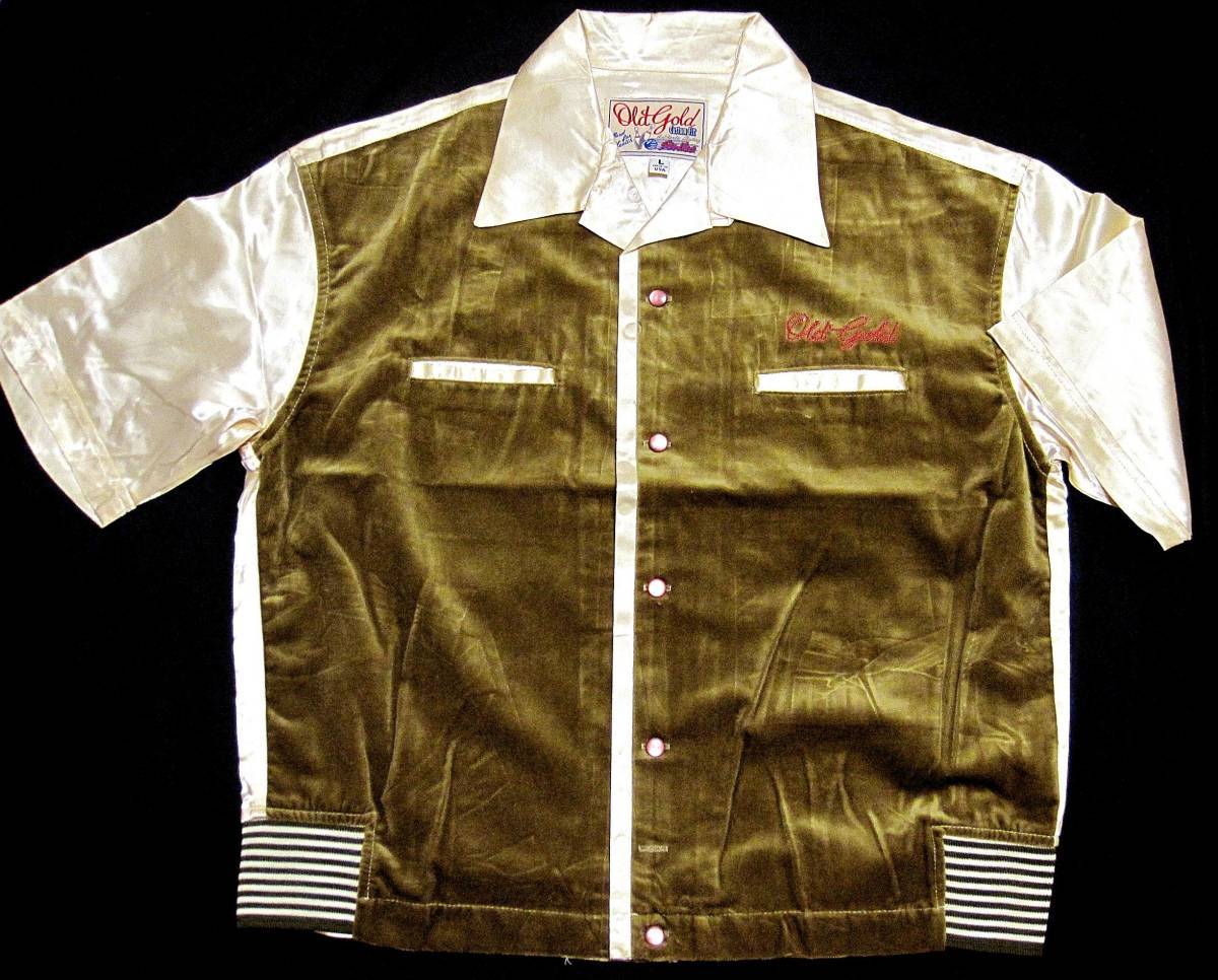 90's Old Gold サテンクロス ボーリングシャツ Made in U S A 90's Old Gold サテンクロス ボーリングシャツ Made in U S A