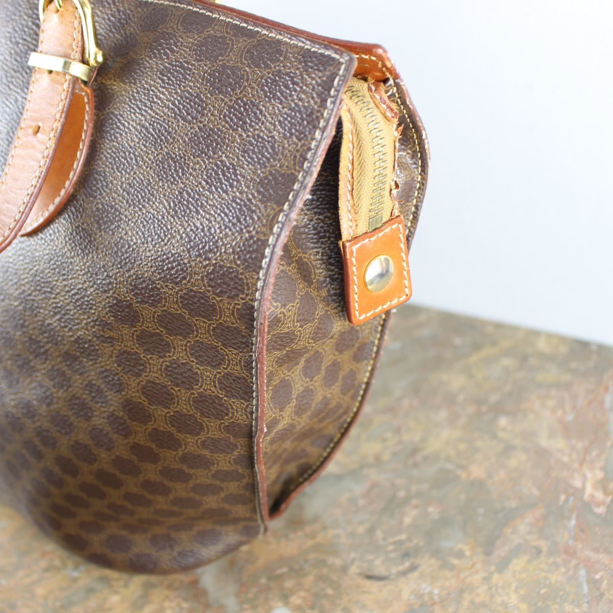 OLD CELINE MACADAM PATTERNED TOTE BAG MADE IN ITALY/オールド OLD CELINE MACADAM PATTERNED TOTE BAG MADE IN ITALY/オールド