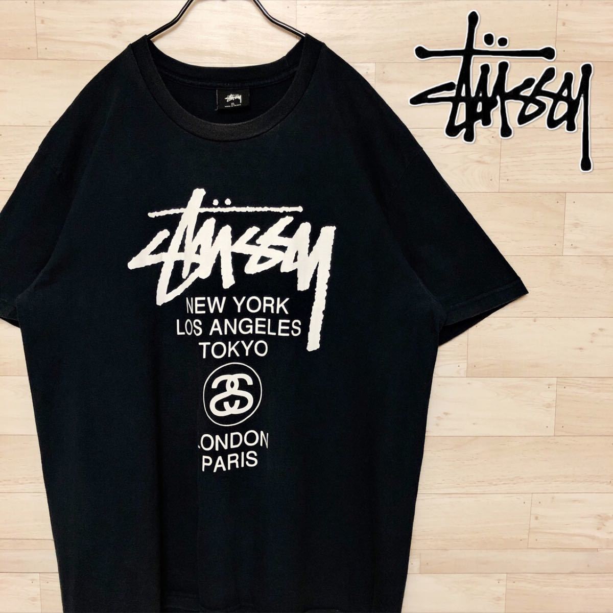 STUSSY ステューシー ワールドツアー Tシャツ XL|Yahoo!フリマ STUSSY ステューシー ワールドツアー Tシャツ XL|Yahoo!フリマ