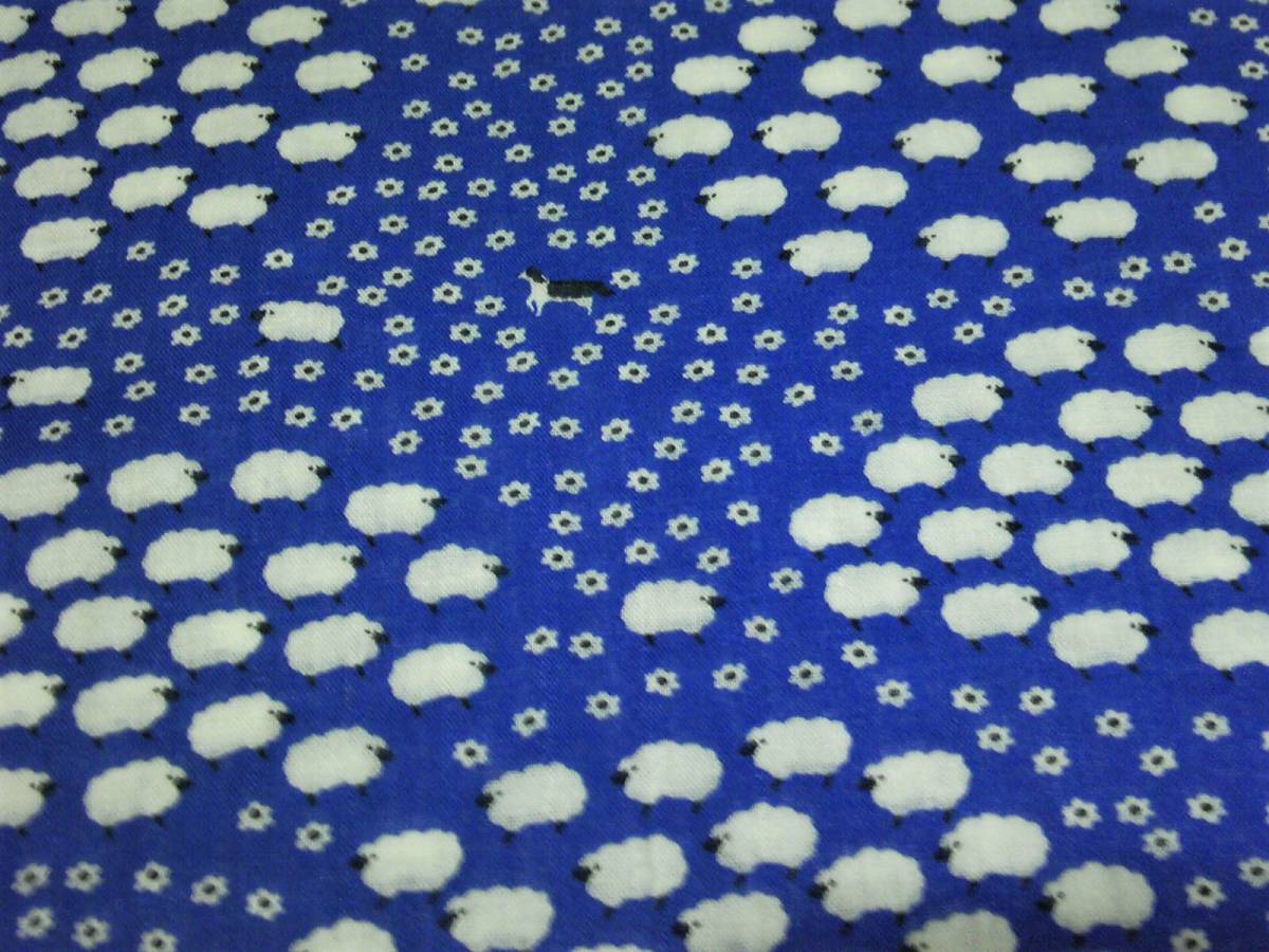 Yahoo!オークション - YUWA・ダブルガーゼ・ヒツジ・ブルー 10...