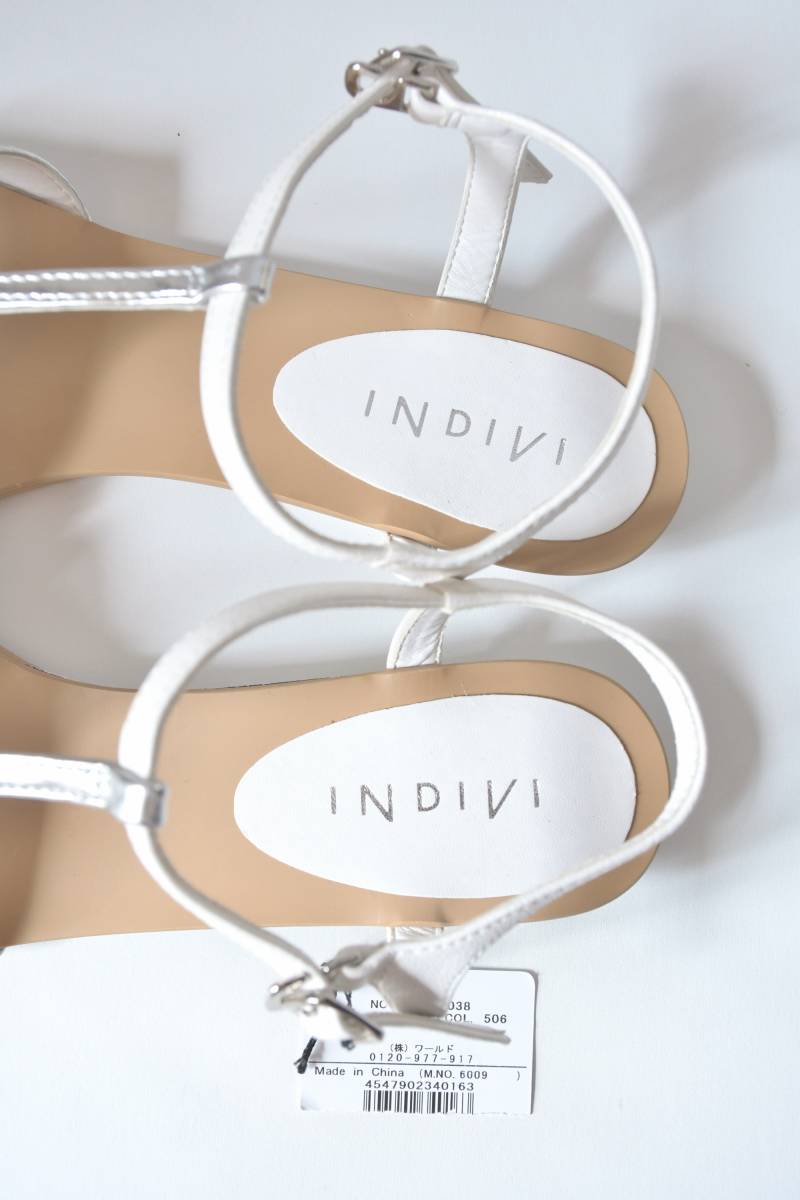 Yahoo!オークション - 新品INDIVI Tストラップフラットサンダル/インデ...