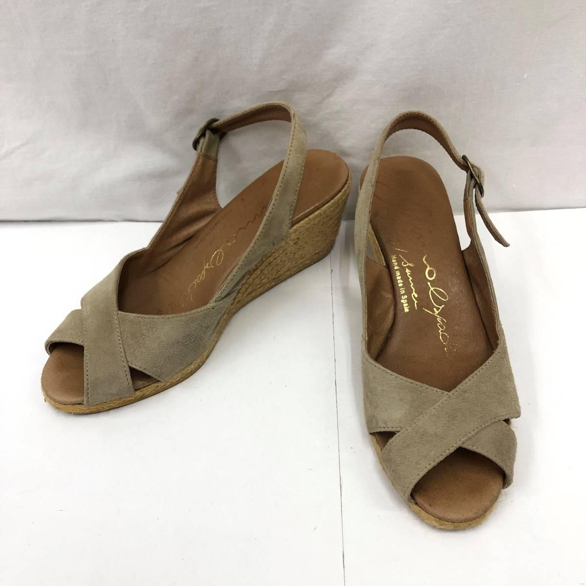 Yahoo!オークション - Gaimo espadrilles サンダル スエード×ジュート...