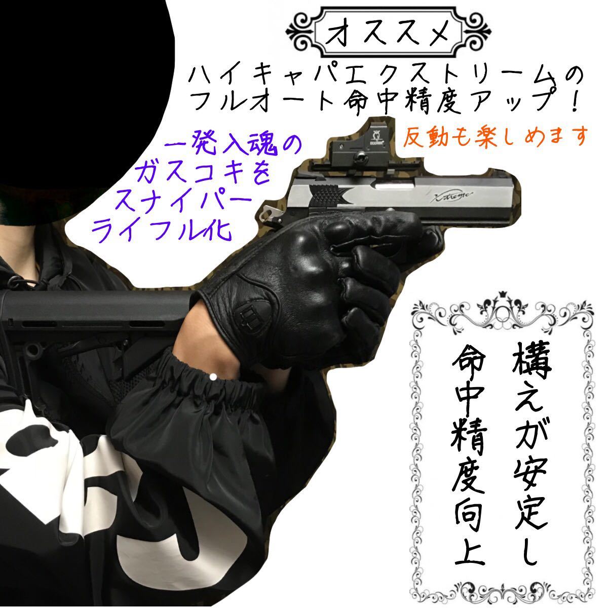 Bタイプ】ハイキャパ オフセットストックアダプター ガスガン Bタイプ】ハイキャパ オフセットストックアダプター ガスガン