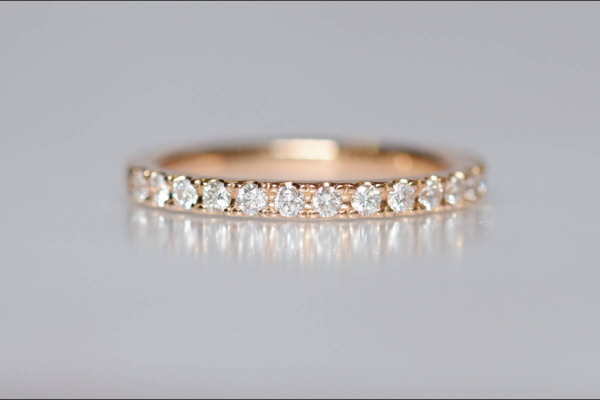 Yahoo!オークション - K18 PG TRECENTI ダイヤモンド 0.23ct リング 6...