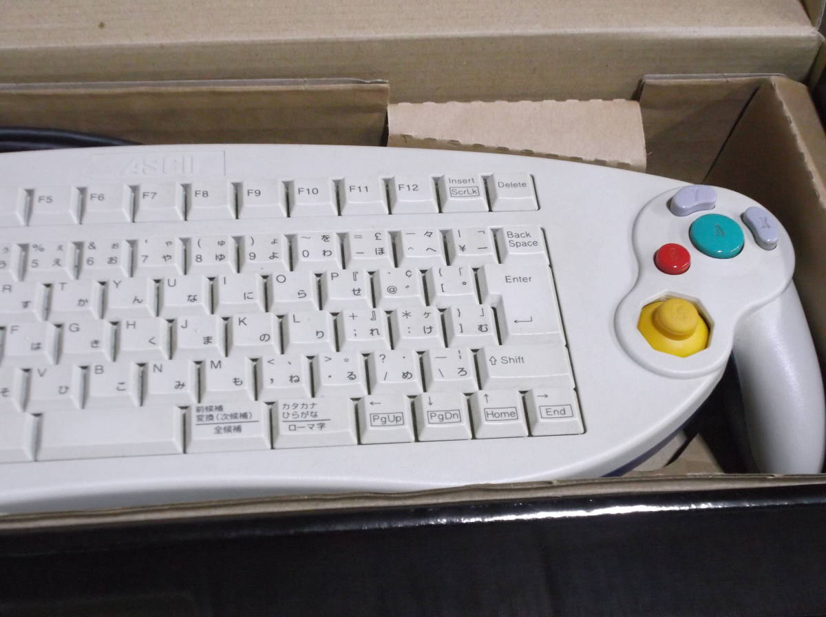 ASCII KEYBOARD CONTROLLER ゲームキューブ GC アスキーキーボードコントローラー コントローラ 箱説付 み ...