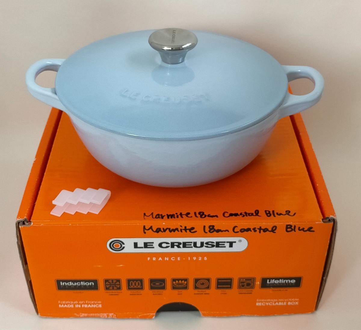 ルクルーゼ コースタルブルー マルミット18cm 美品|Yahoo ルクルーゼ コースタルブルー マルミット18cm 美品|Yahoo