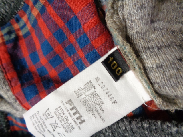 Yahoo!オークション - フィス FITH WORKS ニット カーディガン 日本製 ...