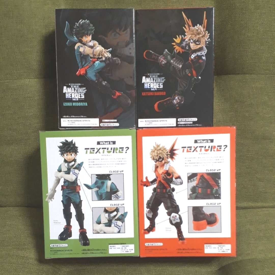 僕のヒーローアカデミア フィギュア4種セット 緑谷出久 & 爆豪 僕のヒーローアカデミア フィギュア4種セット 緑谷出久 & 爆豪