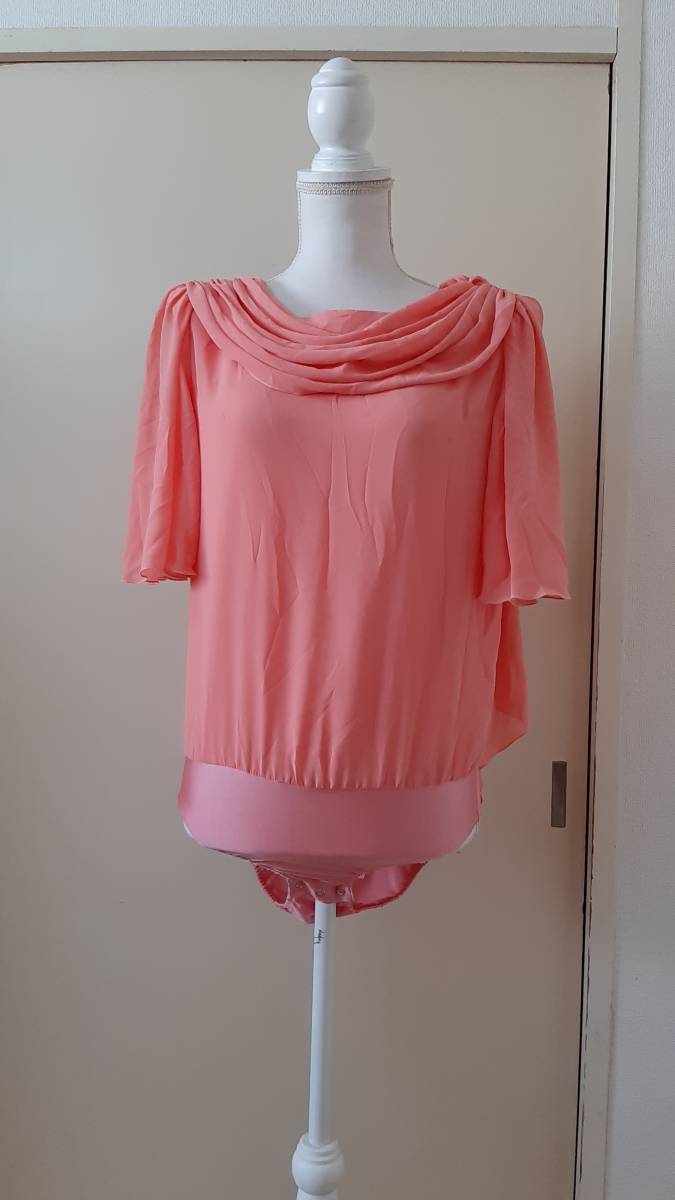 Yahoo!オークション - No.1549_True Blue_サーモンピンクドレープレオ...