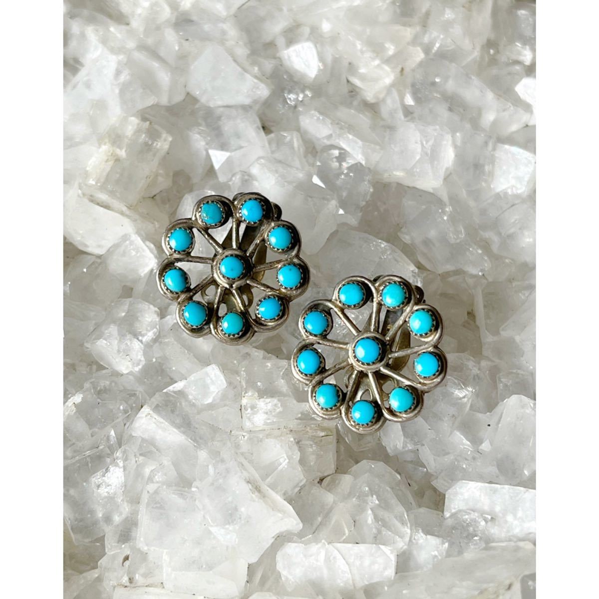 Yahoo!オークション - 超希少 VINTAGE ZUNI 60’s TURQUOISE CLUSTER S...