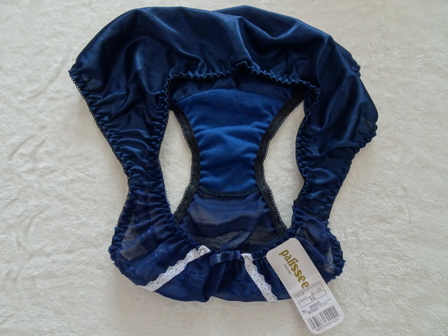 Yahoo!オークション - C872 ラブリー（ ^_^ ）お洒落 ショーツ(紺)LL