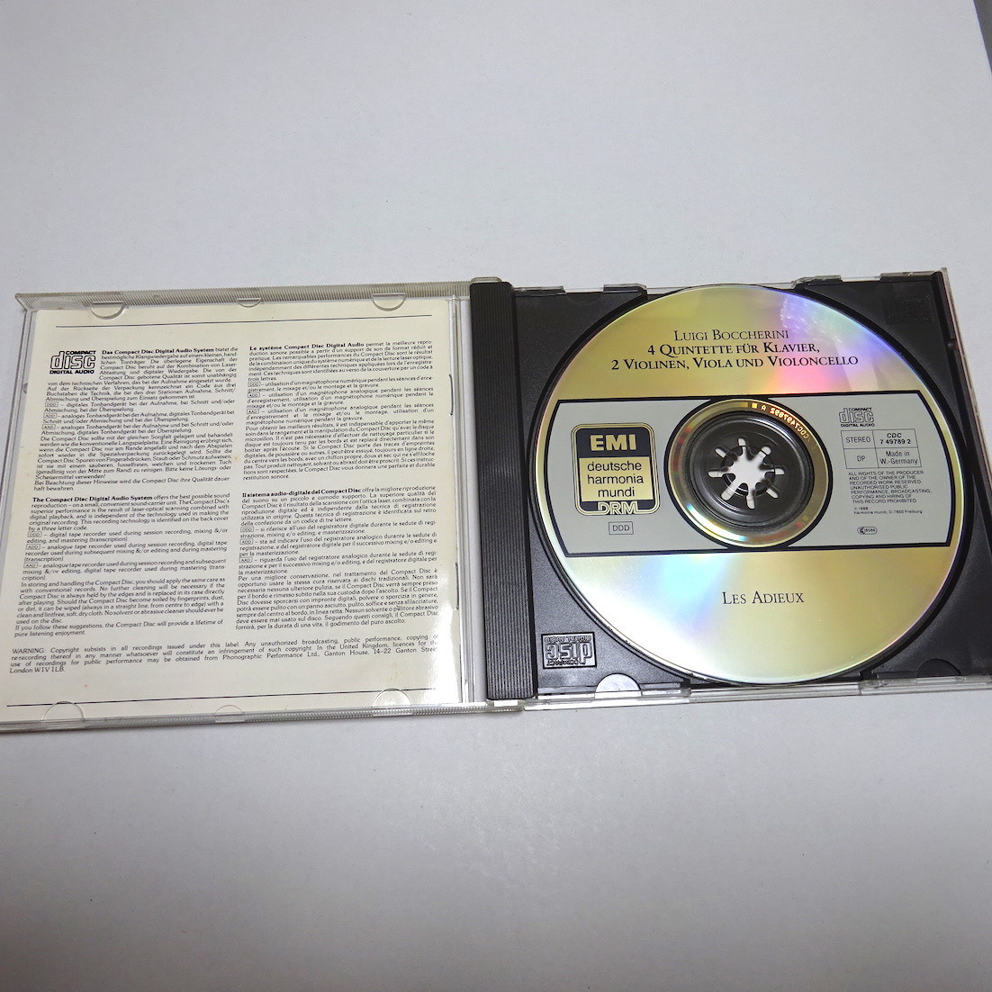 Yahoo!オークション - 即決 西独盤/EMI/dhm「ボッケリーニ ピアノ五重...