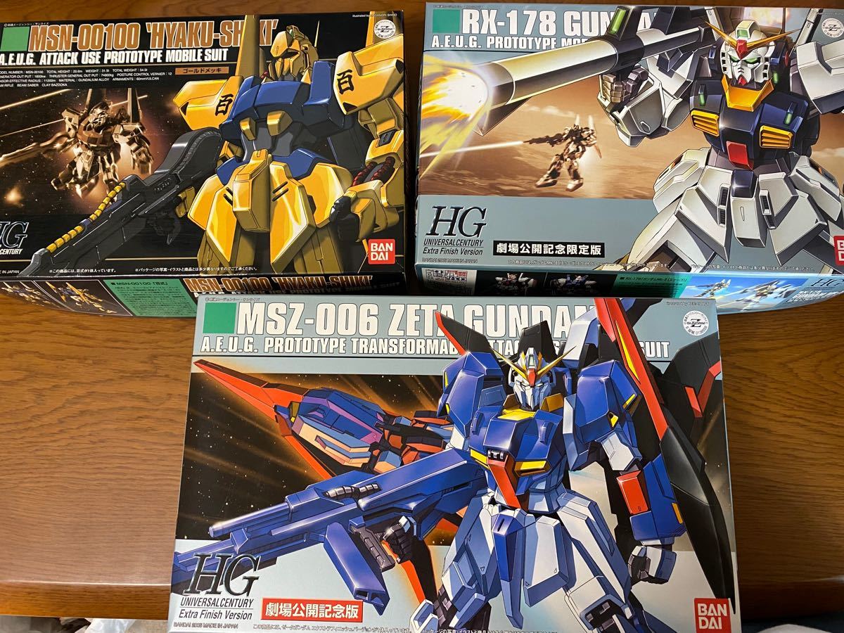 ガンプラ完成品 HG Zガンダム 百式 ガンダムMk-2 3体セット ガンプラ完成品 HG Zガンダム 百式 ガンダムMk-2 3体セット