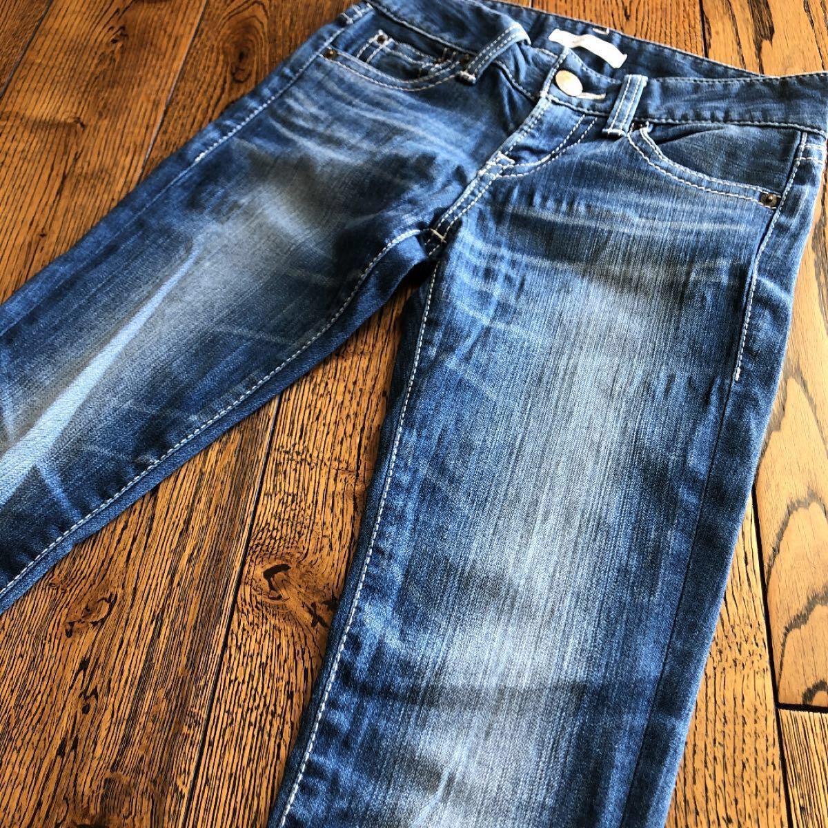 美品 レア ホワイトステッチ moussy マウジー デニム スキニー S 美品 レア ホワイトステッチ moussy マウジー デニム スキニー S
