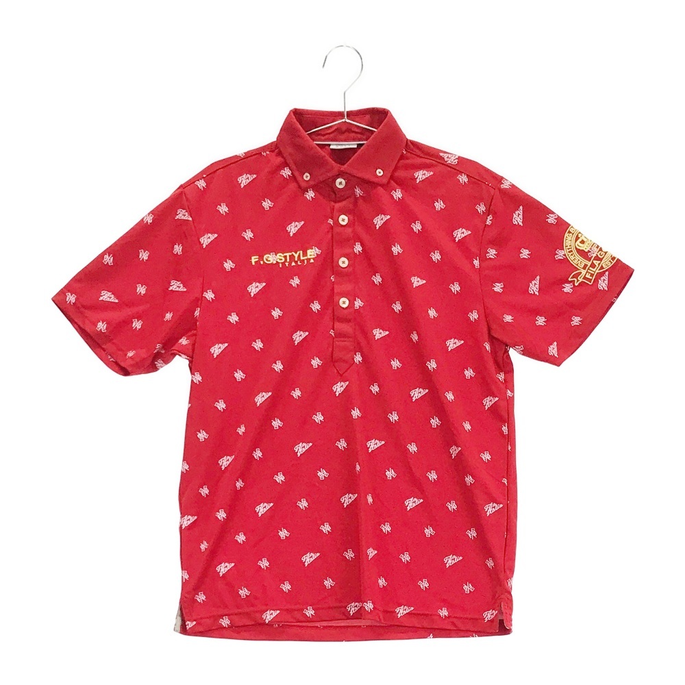 Yahoo!オークション - FILA GOLF フィラゴルフ 半袖ポロシャツ レッド...