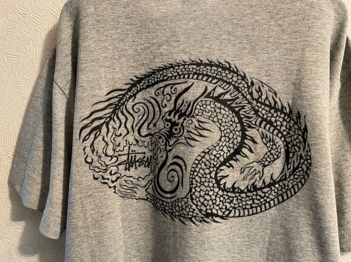 ◯USA製 OLD 90s STUSSY ステューシー ドラゴン タトゥー T ◯USA製 OLD 90s STUSSY ステューシー ドラゴン タトゥー T