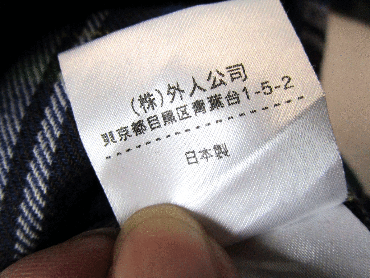 Yahoo!オークション - GAIJIN MADE ガイジンメイド チェック ネルシャ...