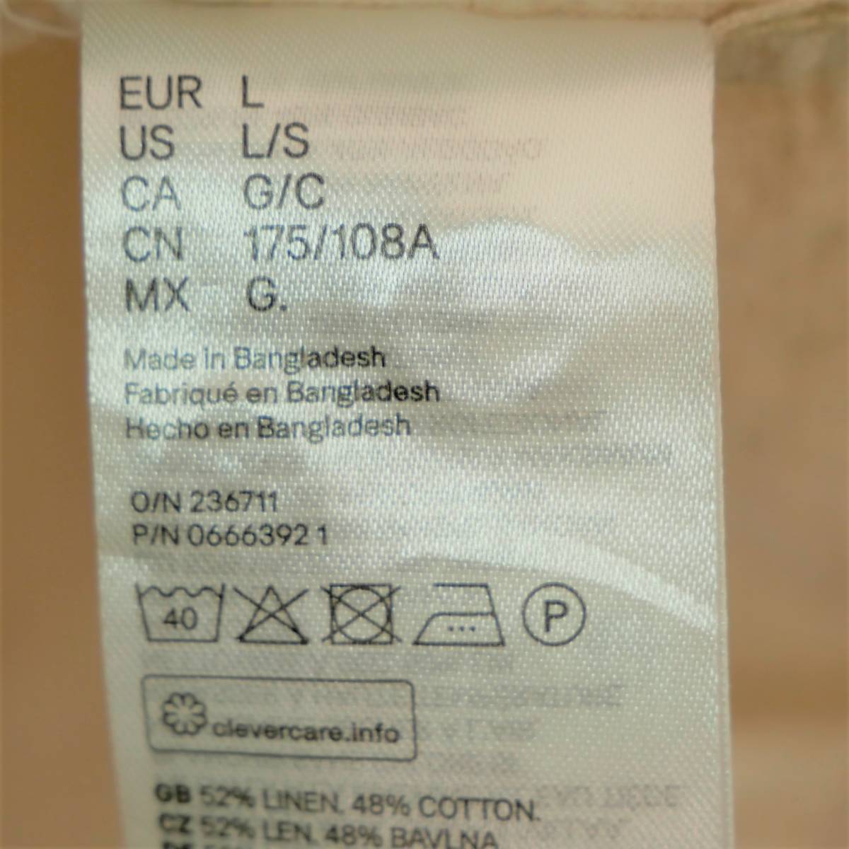 Yahoo!オークション - D012 H&M エイチアンドエム シャツ L～XLサイズ...