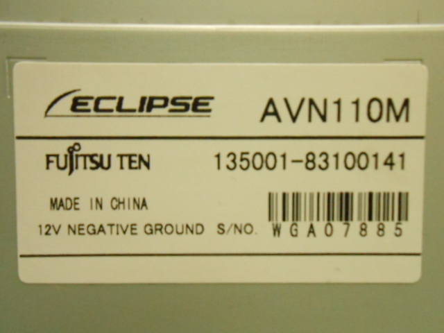 Yahoo!オークション - E-472 イクリプス AVN110M 【2010年地図】 メモ...