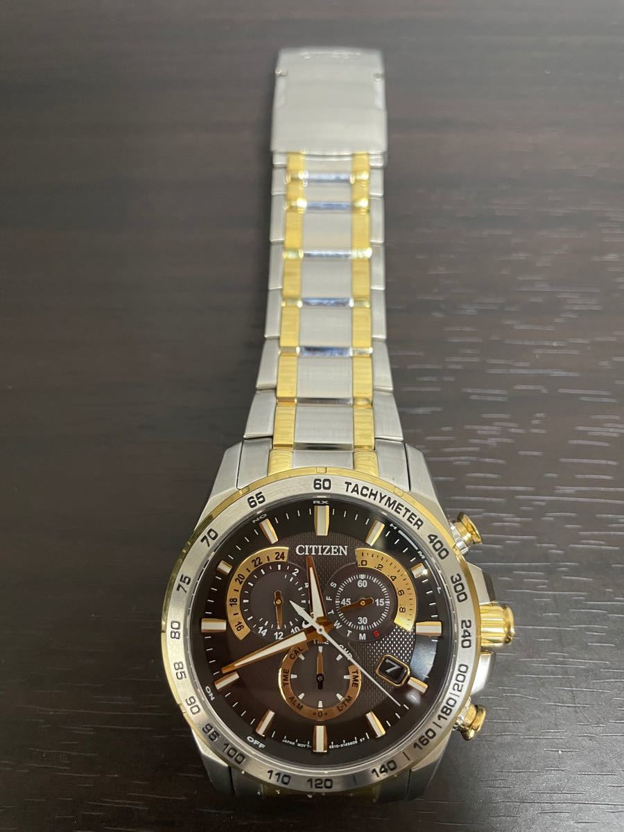 特価・貴重)CITIZEN エコドライブ クロノグラフ AT3035-54E 特価・貴重)CITIZEN エコドライブ クロノグラフ AT3035-54E