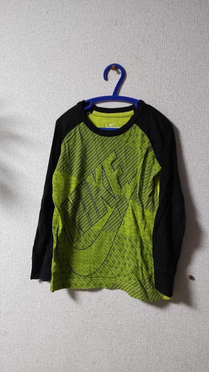 Yahoo!オークション - 送料無料 NIKE/104-110 BIGロゴ カットソー ロン...