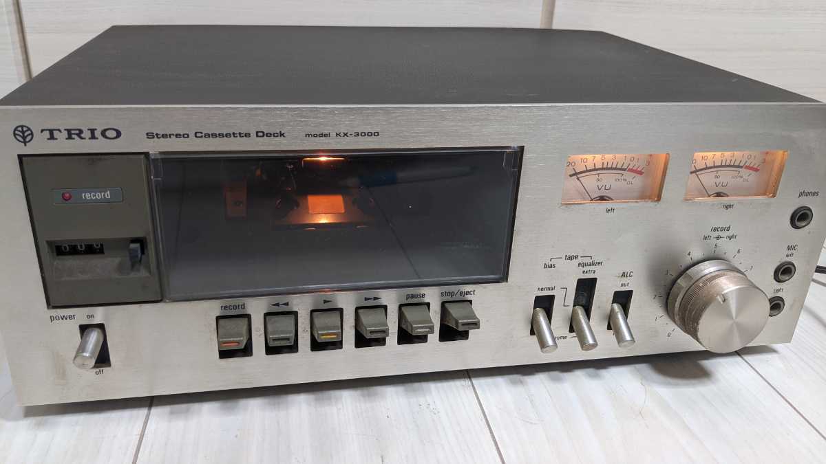 Yahoo!オークション - TRIO トリオ KX-3000 ステレオカセットデッキ 通...