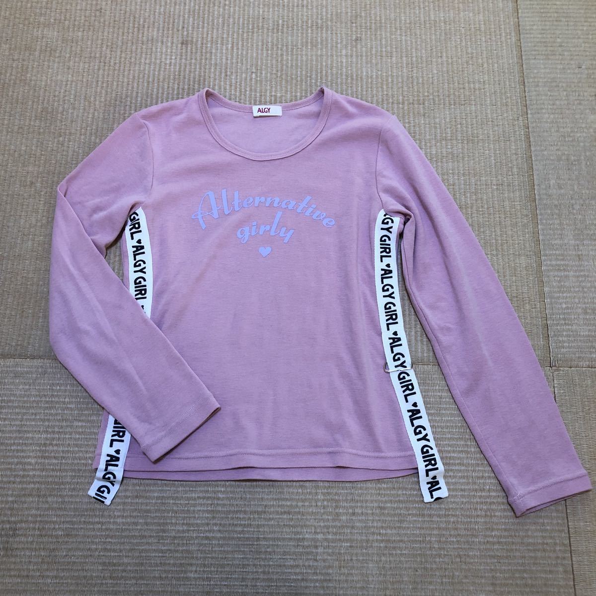 Yahoo!オークション - 送料198円 アルジー ALGY カットソー ピンク S 1...