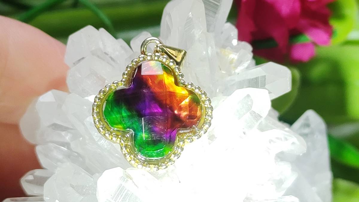 Yahoo!オークション - G-6247カナダ産アンモライト化石であり最高級の...