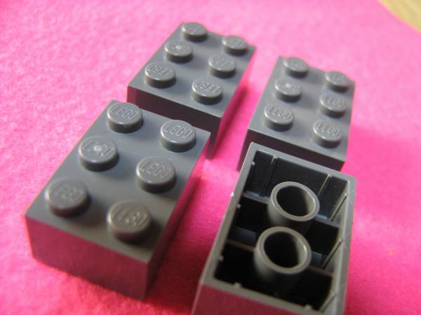 Yahoo!オークション - レゴ-LEGO 基本ブロック[濃灰]2x3 4個 美品 パ...