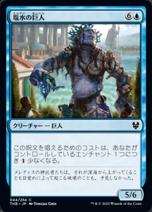 Yahoo!オークション - MTG 青/日本語版 《塩水の巨人/Brine Giant》テ...
