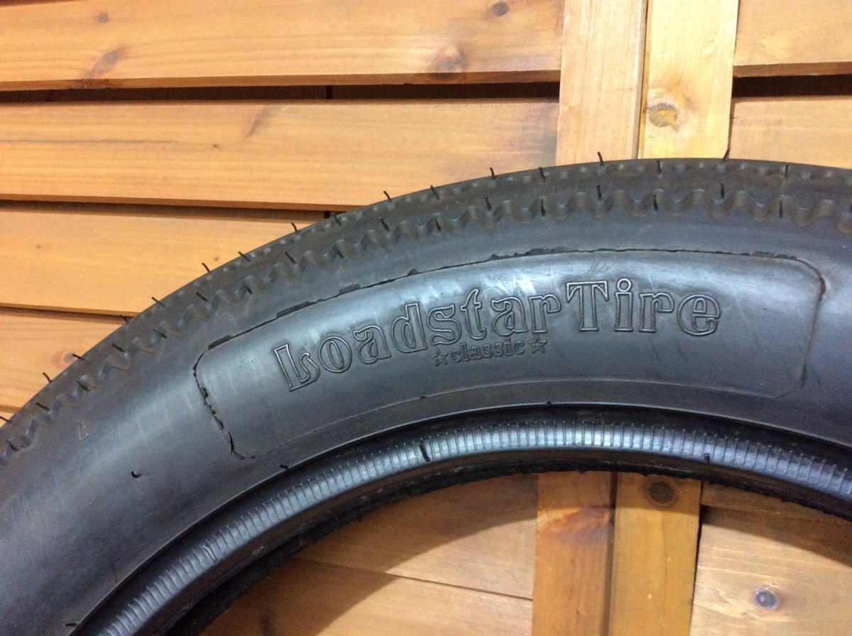 タイヤ 4.00-18 フロント ロードスター Loadstar Tire classic 約9分山 SR400 グラトラB/B GB250 ST250 250TR W400/650/800 ...
