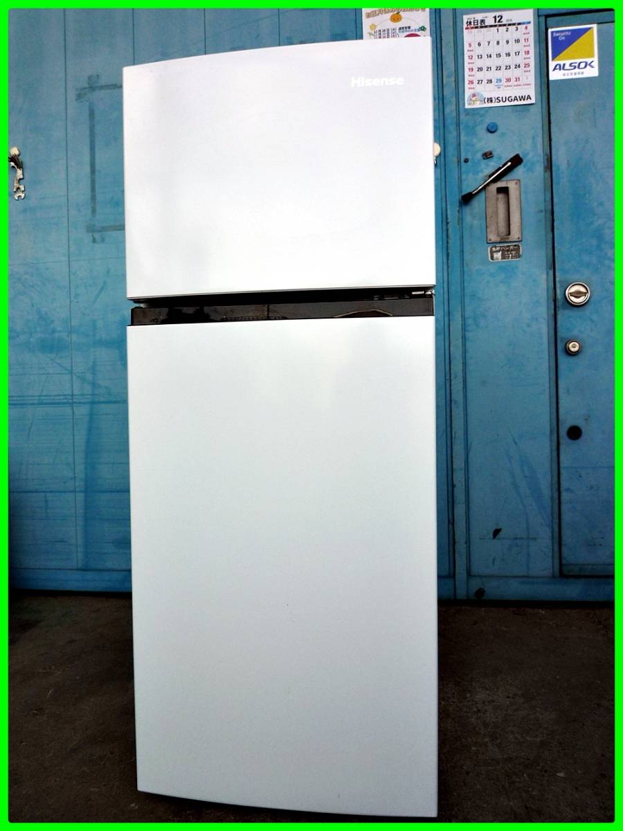 Yahoo!オークション - Hisence/ハイセンス 2ドア冷蔵庫 HR-B1202 120L...