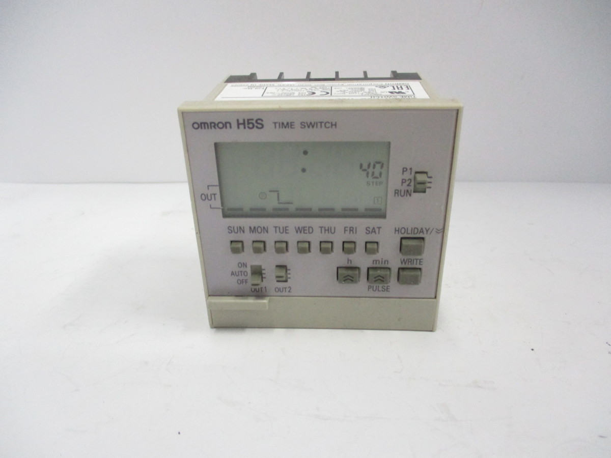 Yahoo!オークション - OMRON タイムスイッチ H5S-WB2 動作未確認 付属...