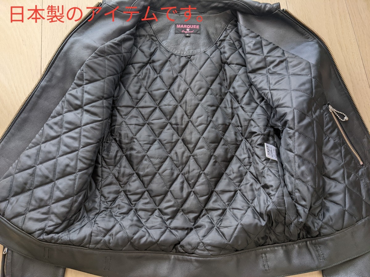 Made in japanレア【マーキーMARQUEE】シングルライダースレザー Made in japanレア【マーキーMARQUEE】シングルライダースレザー