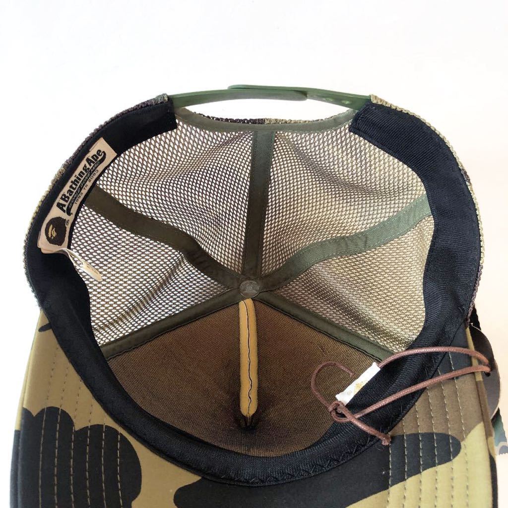未使用 A BATHING APE カモフラ メッシュキャップ ロゴ NIGO ア 未使用 A BATHING APE カモフラ メッシュキャップ ロゴ NIGO ア