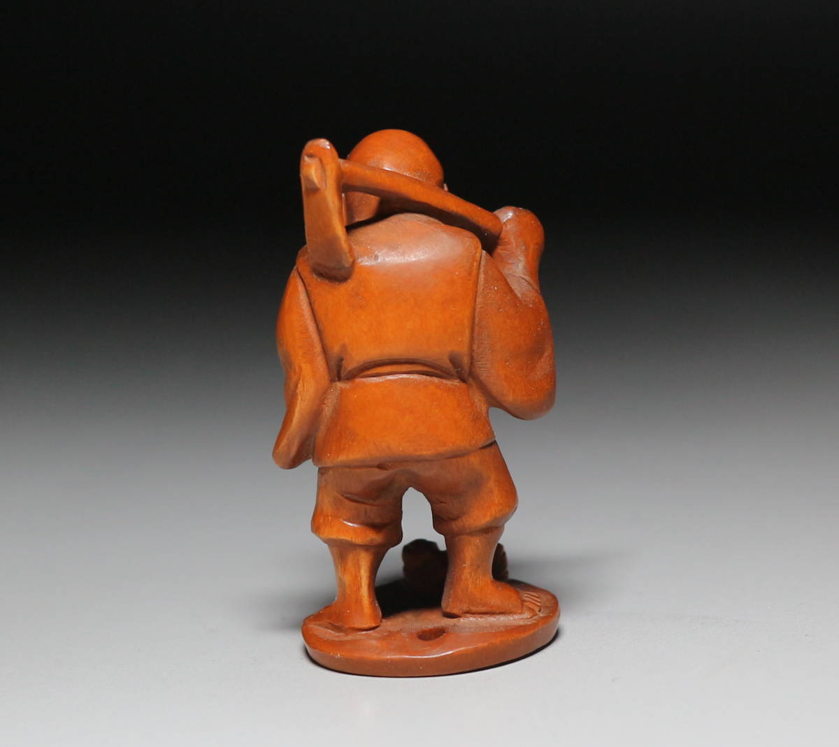 Yahoo!オークション - 吉丸 柘植根付C894【農夫】 黄楊木彫