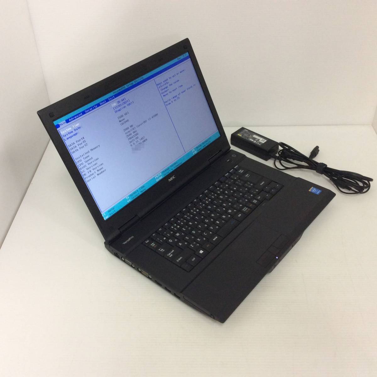 NEC VersaPro VA-K VK25LA-K PC-VK25LANDK Intel Core i3-4100M 2.50GHz メモリ 2GB HDD 500GB X265(15インチ ...