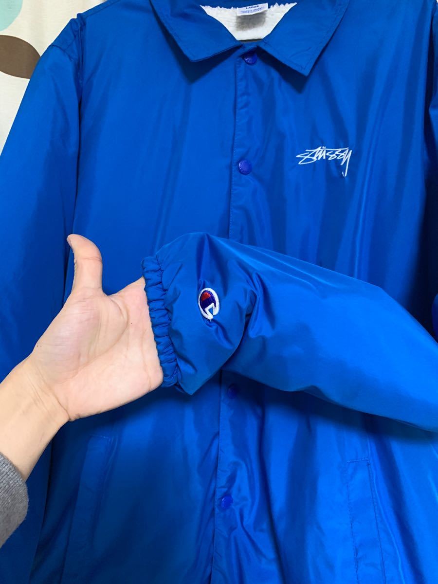 15aw 稀少品 champion × stussy コラボ コーチジャケット|Yahoo 15aw 稀少品 champion × stussy コラボ コーチジャケット|Yahoo