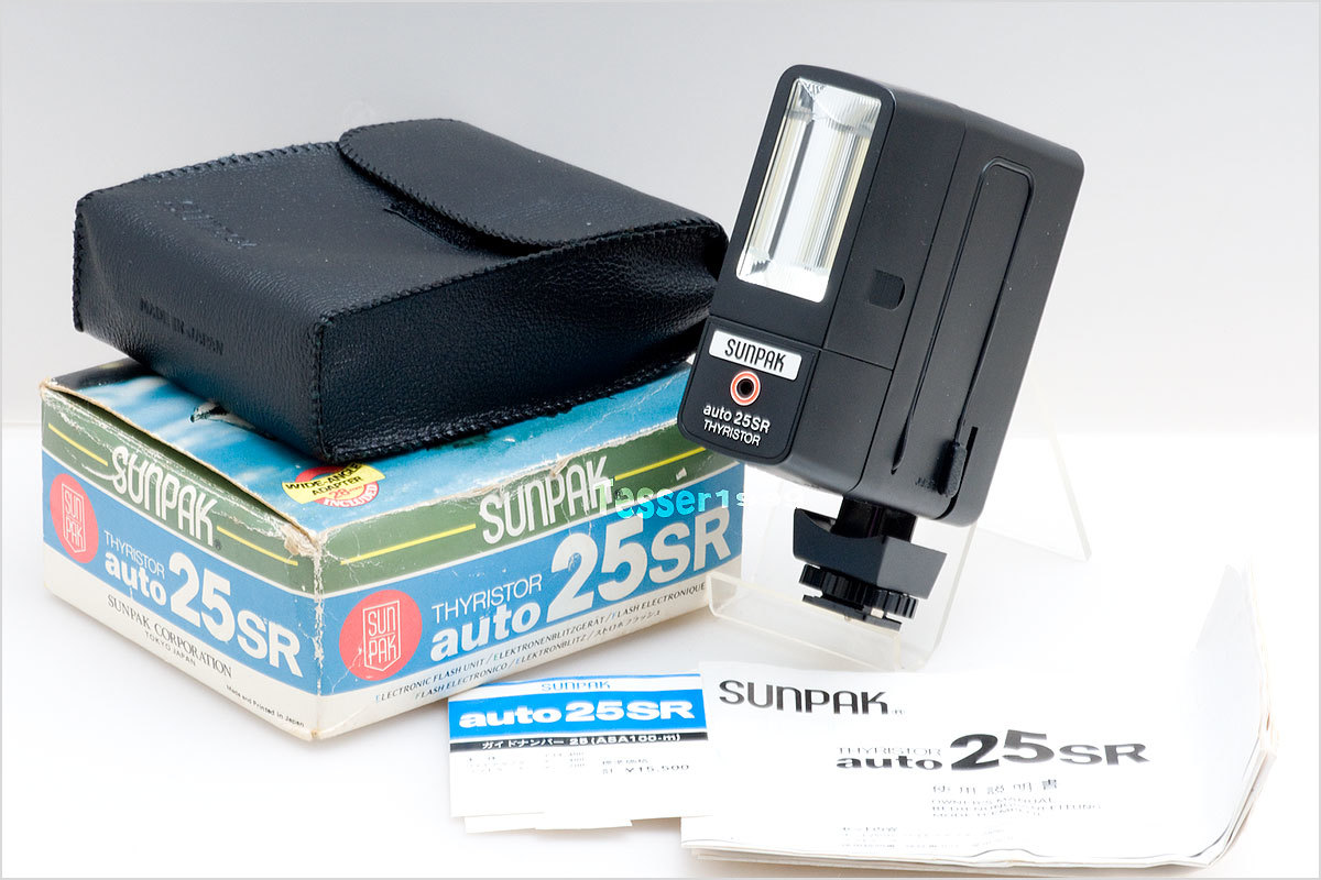 Yahoo!オークション - SUNPAK auto 25SR THYRISTOR 動作OK ケース・説...