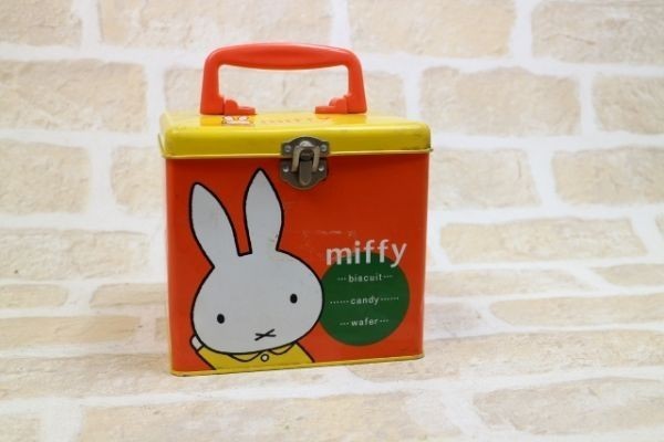 Yahoo!オークション - R145 ミッフィー miffy 空き缶 もち手付き ボッ...
