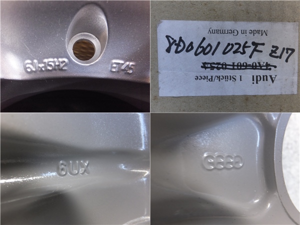 Yahoo!オークション - 未使用品 アウディ A4 15×6J ホイール 1本 H239...