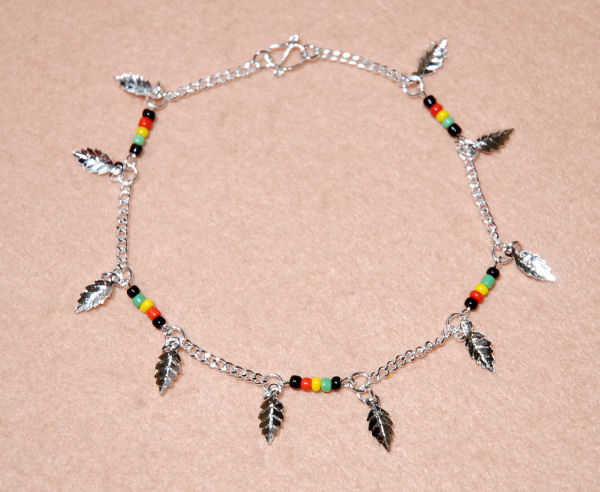 Yahoo!オークション - ラスタビーズアンクレット リーフ 新品 G47