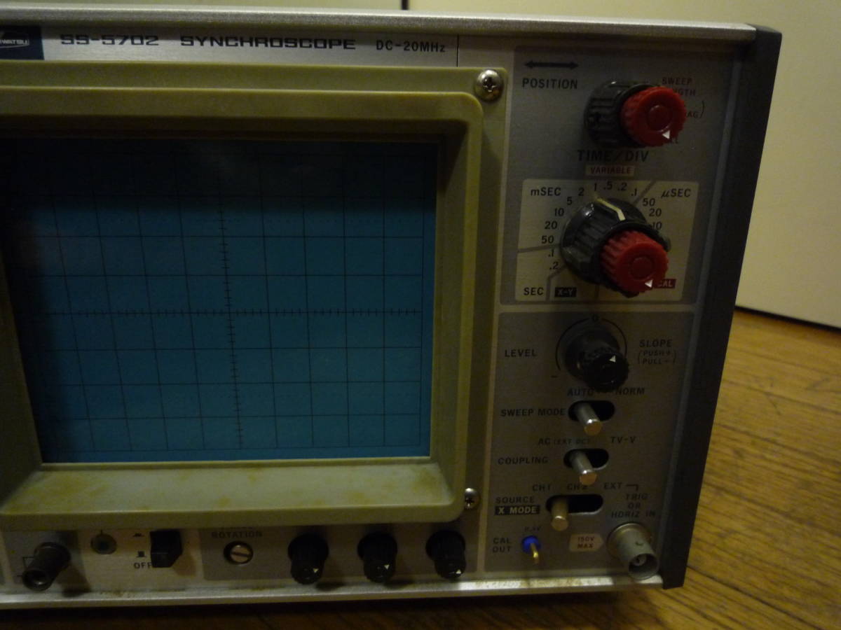 Yahoo!オークション - @中古 岩通 IWATSU シンクロスコープ SS-5702 DC...