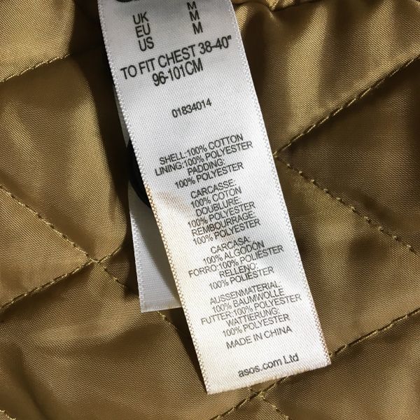 Yahoo!オークション - #ASOS｜エイソス インナーキルティングミディア...