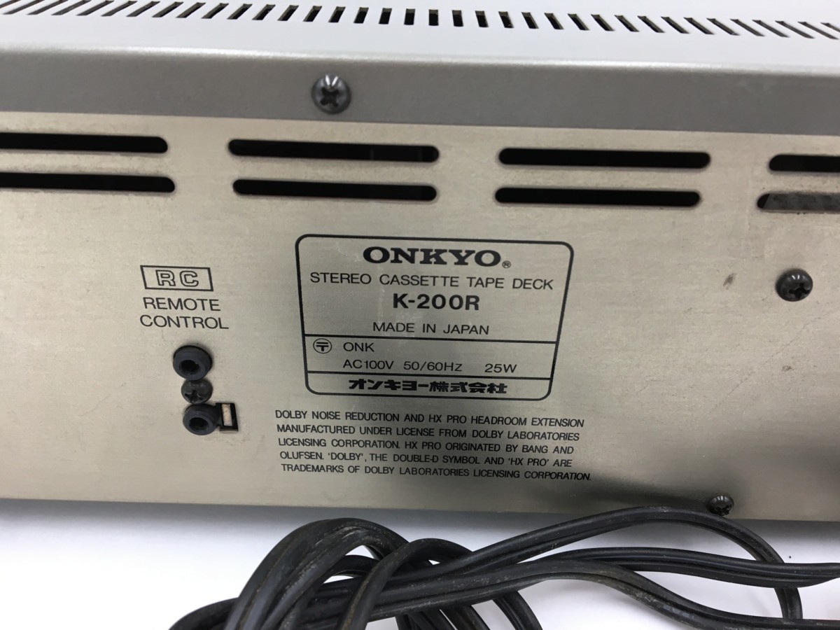 Yahoo!オークション - 【ONKYO オンキョー】ステレオカセットテープデ...