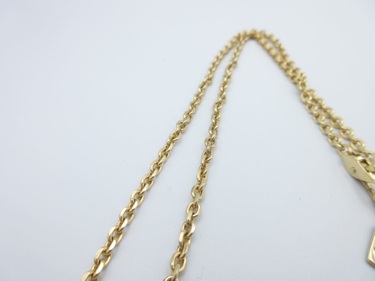 未使用】イブサンローラン ロゴ YSL ネックレス ハート ゴールド 未使用】イブサンローラン ロゴ YSL ネックレス ハート ゴールド