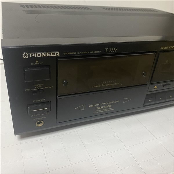 Pioneerパイオニア ステレオカセットデッキ T-333R レトロ昭和80年代 Pioneerパイオニア ステレオカセットデッキ T-333R レトロ昭和80年代