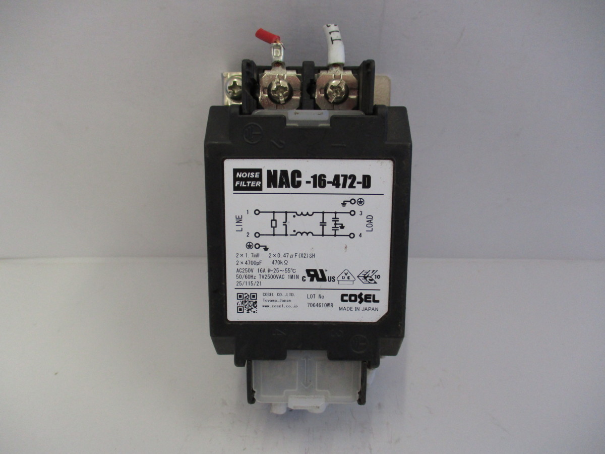 Yahoo!オークション - COSEL コーセル NAC-16-472-D ノイズフィルター